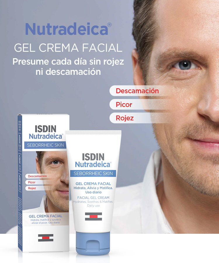 Nutradeica Gel Crema facial para la dermatitis seborreica | ISDIN