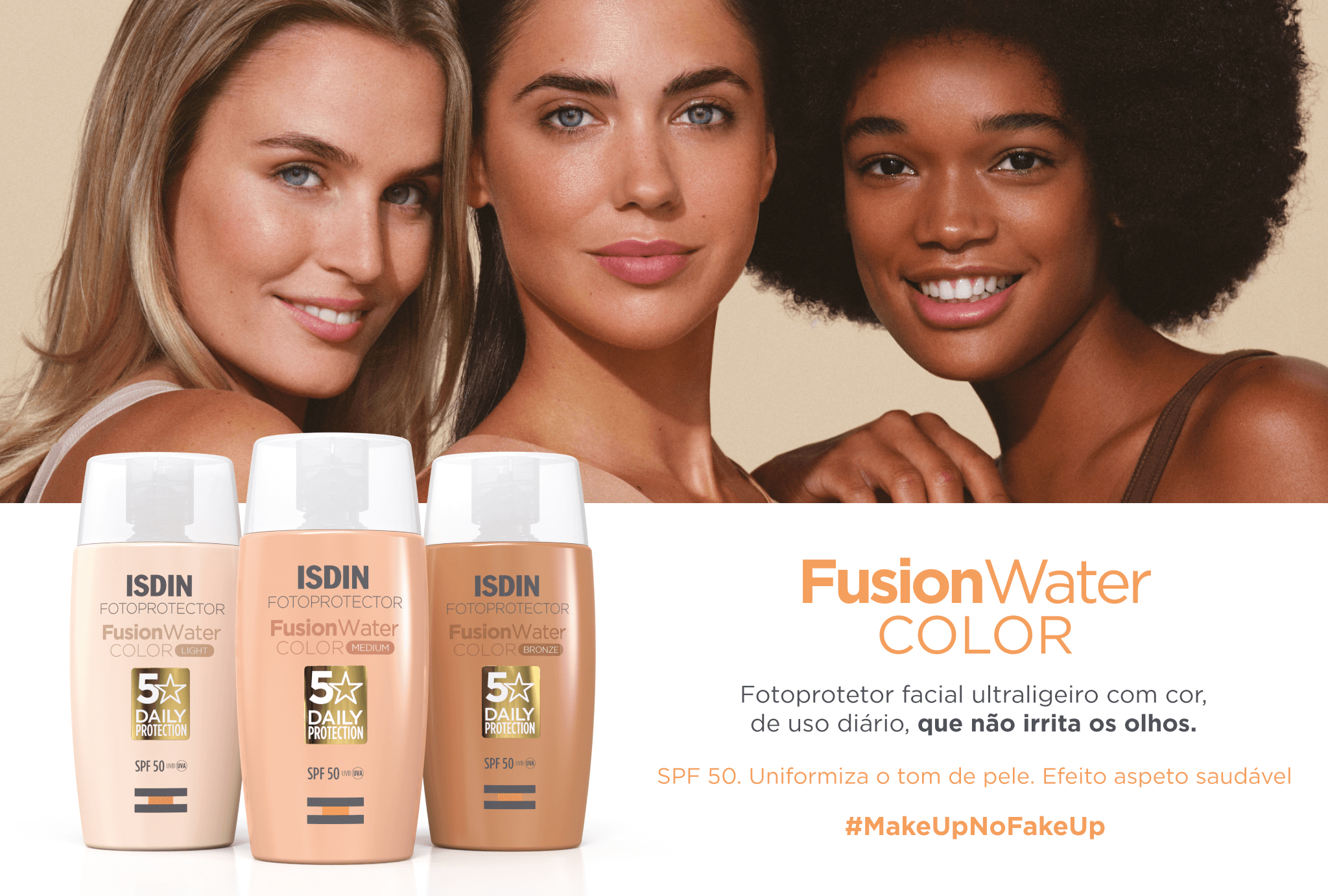 Fusion Water Color, protector solar con color | ISDIN