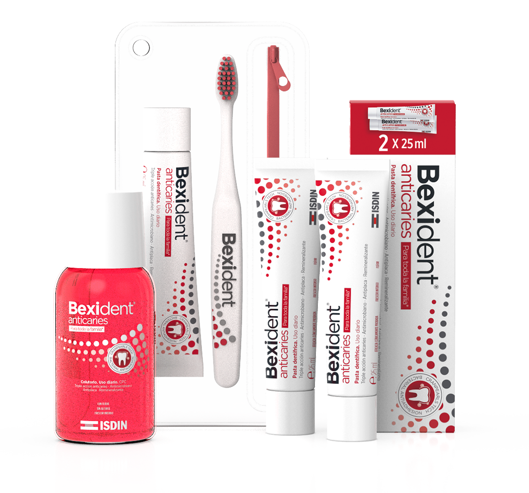 Bexident Smile & Go - Pasta y cepillo de dientes de viaje | ISDIN